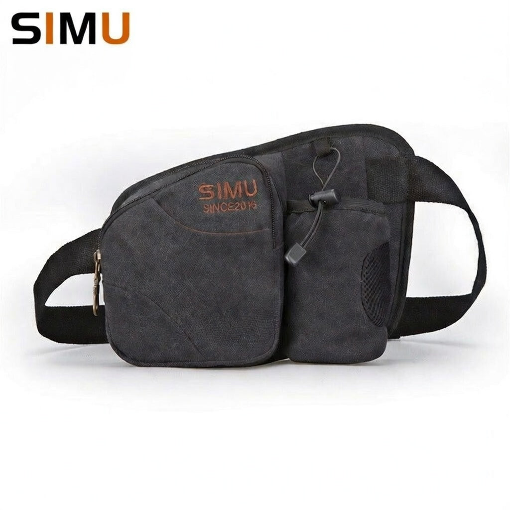 Outdoor Canvas Waist Bag with Bottle Holder Running Cycling Crossbody ...