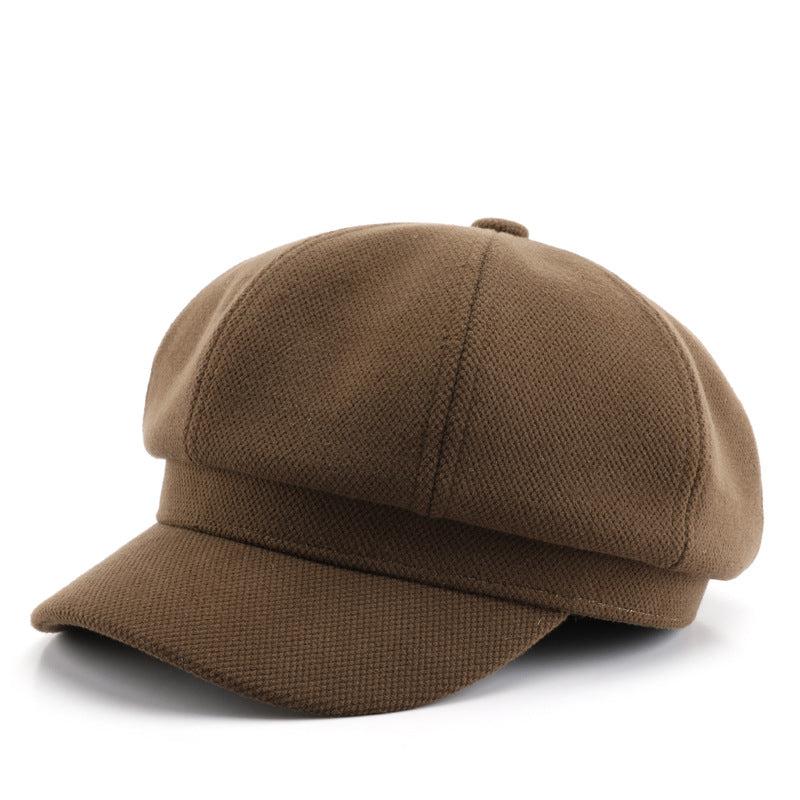 Octagonal brushing solid color painter outdoor travel Cap – Trekmad