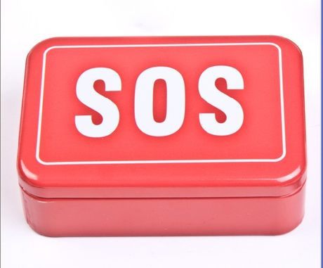 SOS First Aid Survival tools tinplate box – Trekmad